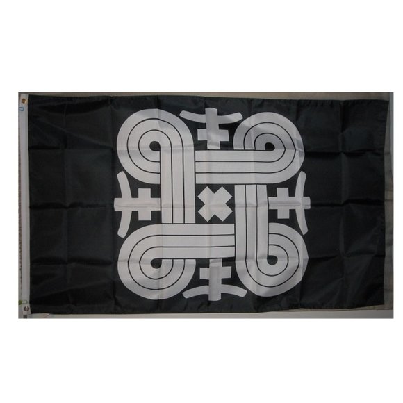 Wall Decor | Hannunvaakuna White On Black 3x5 Flag Banner Finnic ...